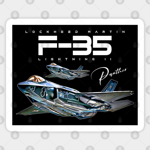 Lockheed Martin F-35 Lightning II Fighterjet - Lockheed Martin F 35 Fighterjet - Sticker | TeePublic
